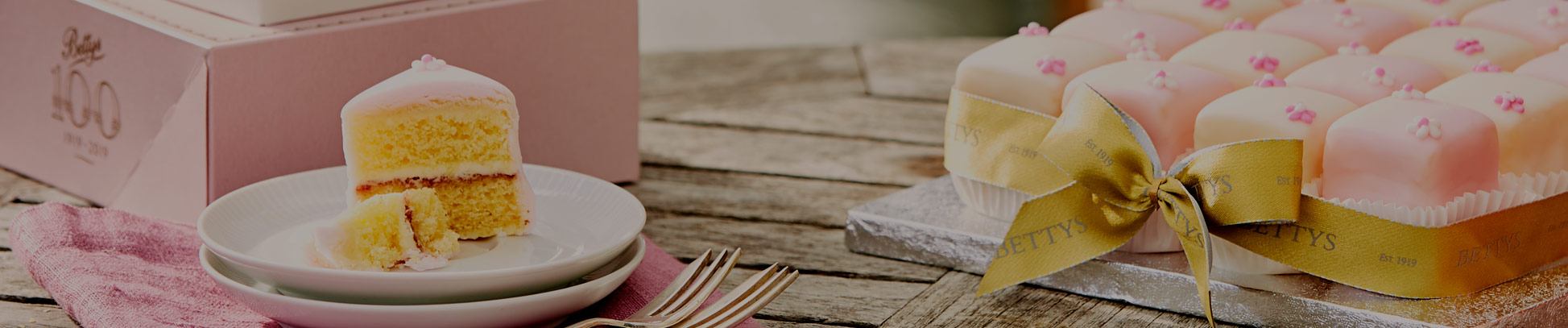 Fondant Fancies for Delivery (French Fancy Cakes) | Bettys