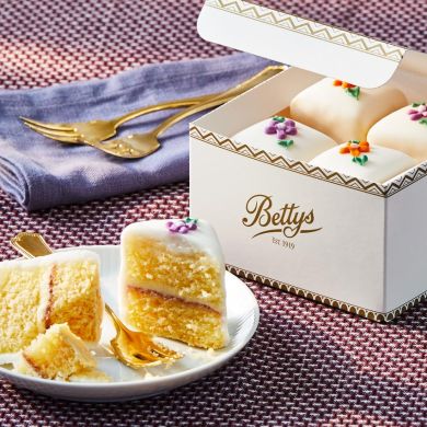 Fondant Fancies for Delivery (French Fancy Cakes) | Bettys