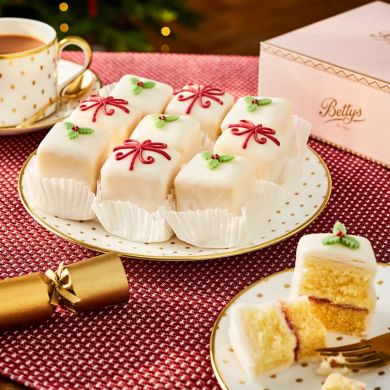Fondant Fancies for Delivery (French Fancy Cakes) | Bettys