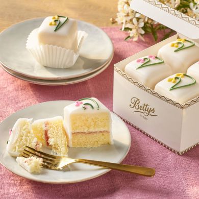 Fondant Fancies for Delivery (French Fancy Cakes) | Bettys