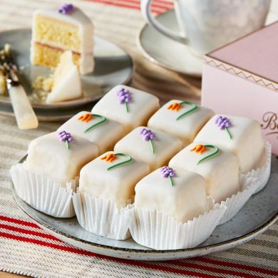 Fondant Fancies for Delivery (French Fancy Cakes) | Bettys