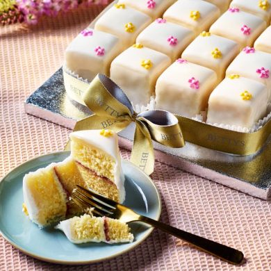 Fondant Fancies for Delivery (French Fancy Cakes) | Bettys
