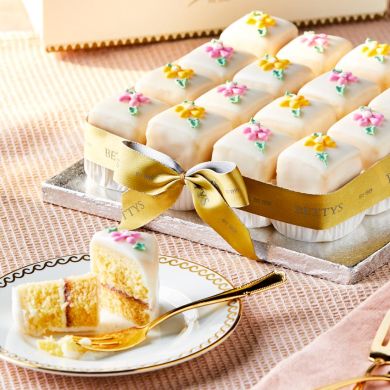 Fondant Fancies for Delivery (French Fancy Cakes) | Bettys