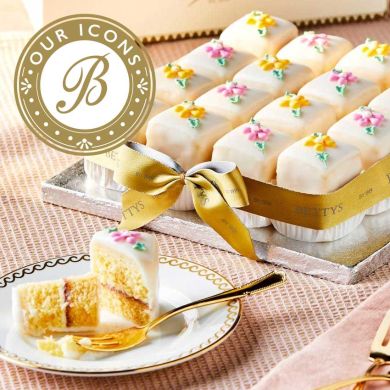 Fondant Fancies for Delivery (French Fancy Cakes) | Bettys