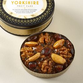 Oval Yorkshire Fruit Cake in a Tin, Bettys Fruit Cakes Online
