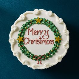 Royal Iced Merry Christmas Cake, Bettys Luxury Christmas Cakes