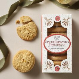 Spiced Christmas Shortbread Box, Freshly Baked Biscuits Online