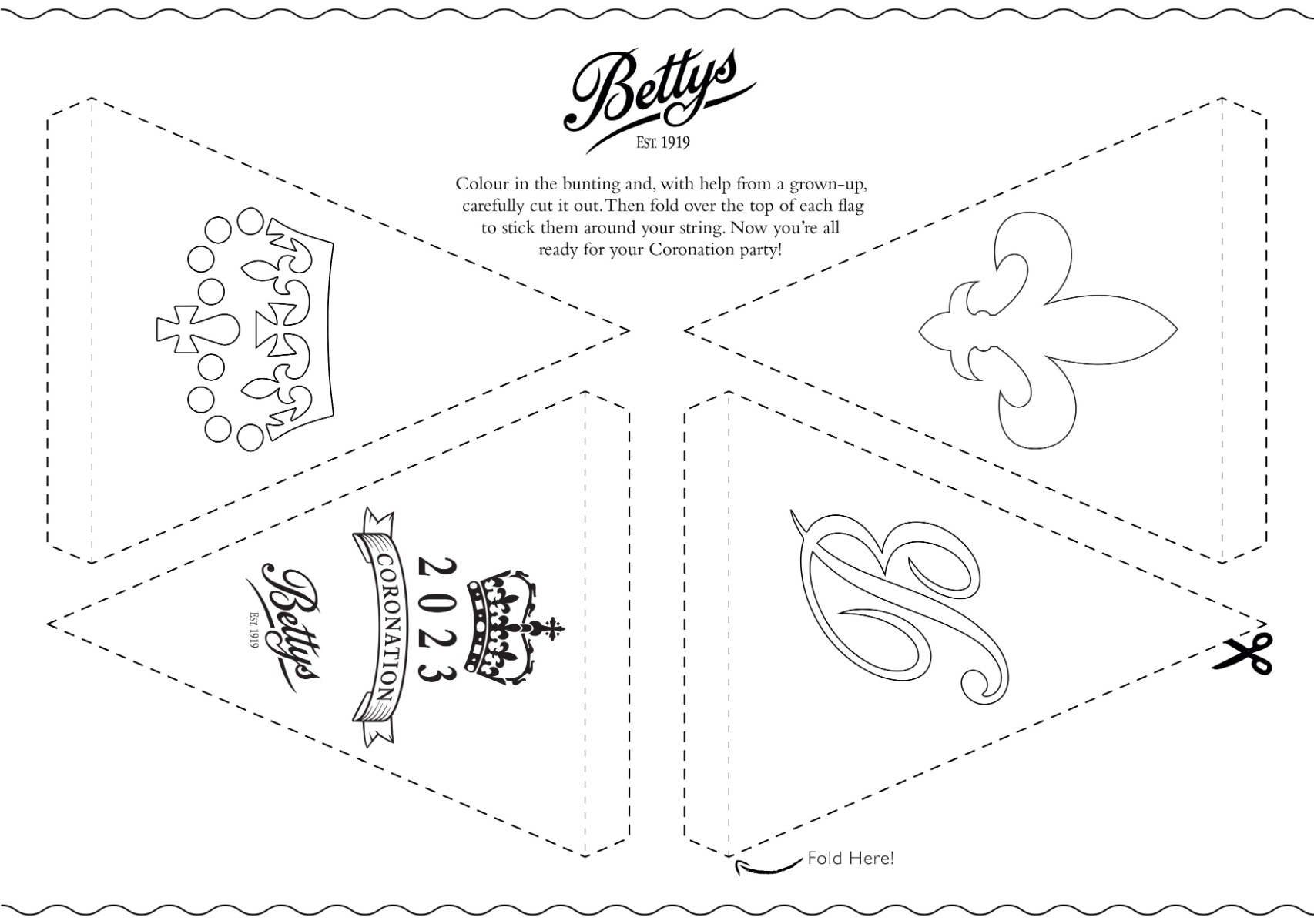 free printable coronation colouring pages